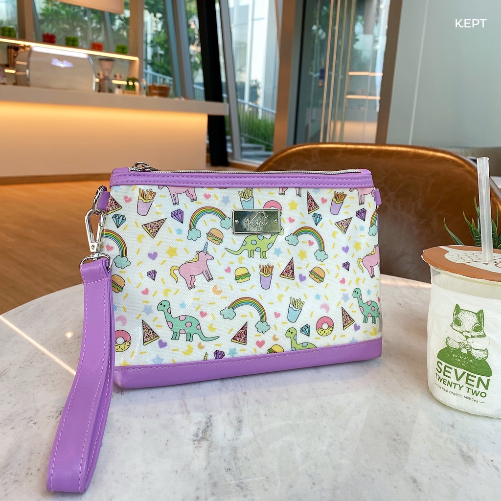 KEPT [รวมลาย] Wristlet Bag รุ่น Carry on กระเป๋าคล้องแขน | Shopee Thailand