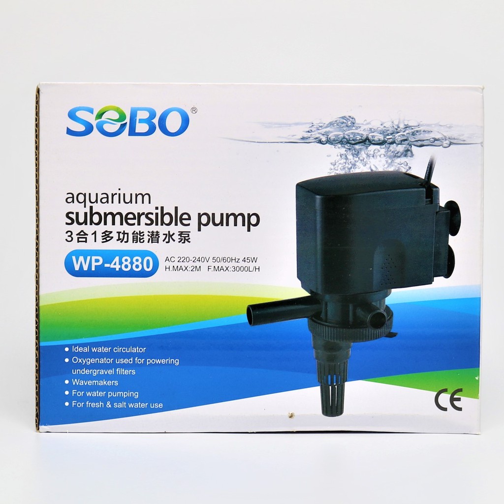 ปั๊มน้ำตู้ปลา SOBO WP-880, WP-1880, WP-2880, WP-3880, WP-4880 | Shopee ...