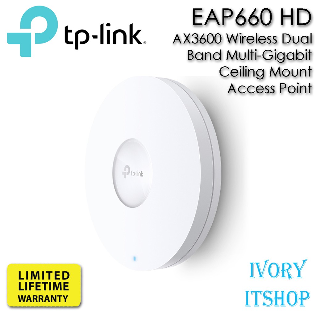 TP-Link EAP660 HD AX3600 Wireless Dual Band Multi-Gigabit Ceiling Mount ...