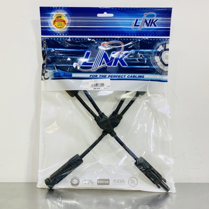 LINK MC4 Y Branch Cable Connector 1500V รุ่น CB-1014 | Shopee Thailand