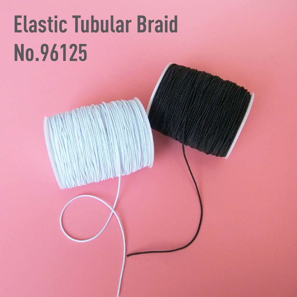 MOMOTARA No.96125 ยางยืด เทปถัก Braid เทปถักกลม ยางยืด Elastic Tubular ...