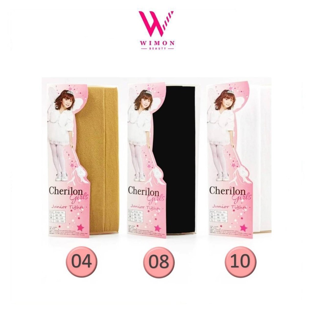 Cherilon Girls Junior Tights เชอรีล่อน ถุงน่อง ถุงน่องเด็ก มี 3 สีให้เลือก มี 3 ขนาด ความสูง 90 ...