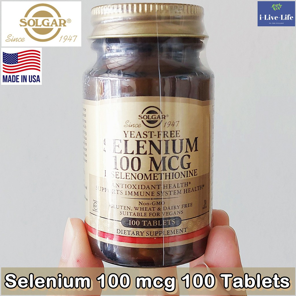 Solgar - Selenium 100 mcg 100 Tablets ซีลีเนียม | Shopee Thailand