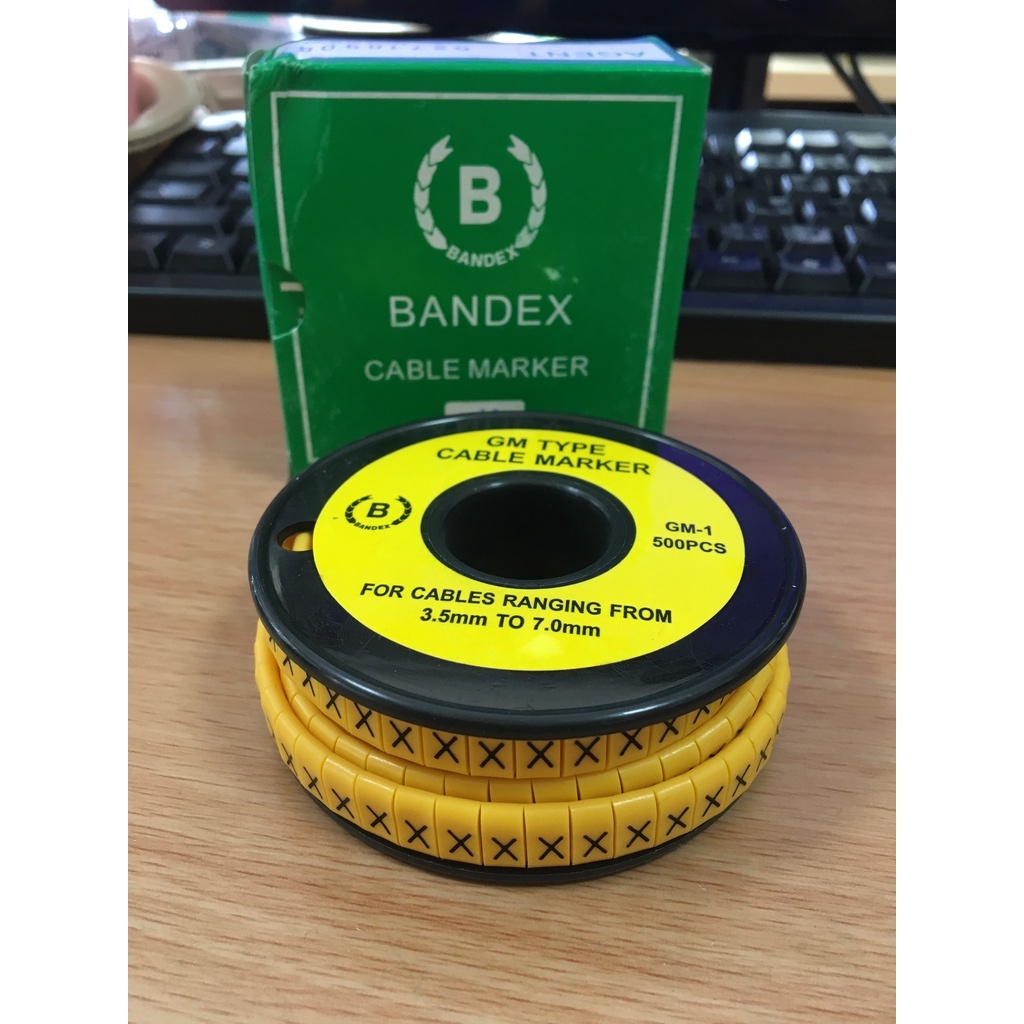 เคเบิ้ลมาร์คเกอร์ CABLE MARKER (NUMBER AND LETTERS) (BANDEX) รุ่น GM ...