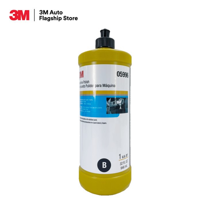 3M 05996 น้ำยาขัดเงา เบอร์ 2 สำหรับ รถสีเข้ม Machine Polish B | Shopee ...