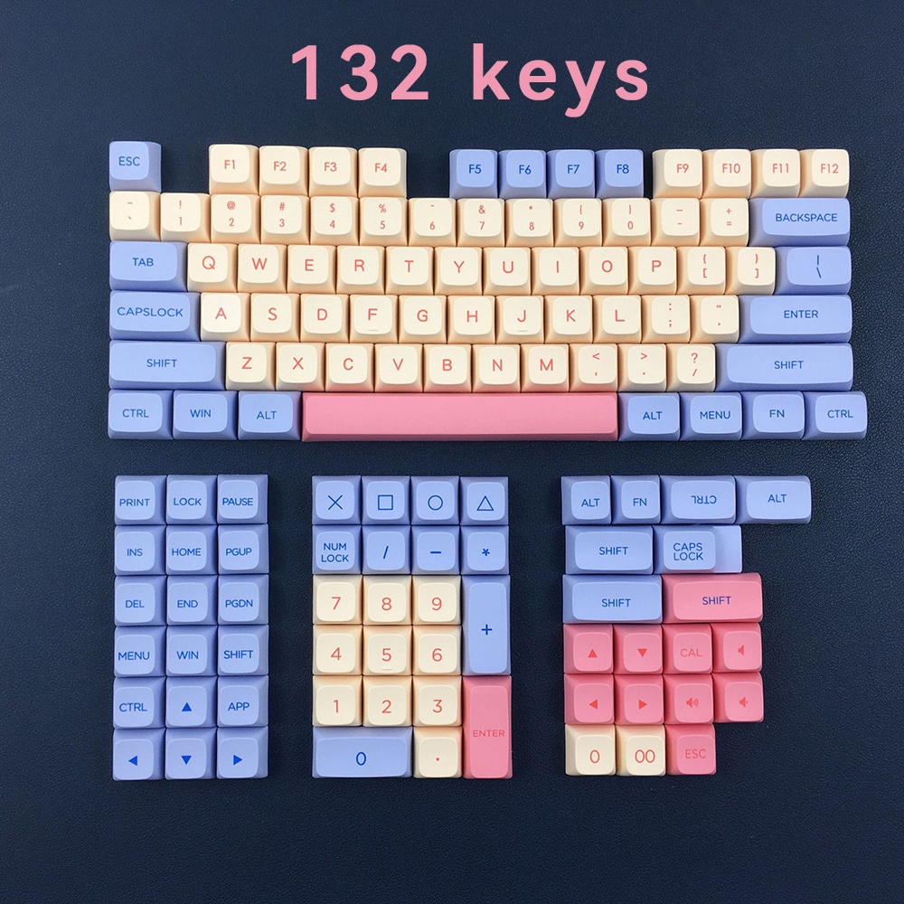 Fast shipping XDA keycaps PBT keycap set Dye-sublimation GMK 61/68/84 ...
