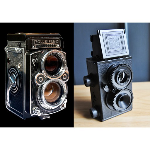 TLR กล้องฟิล์มวินเทจ 35MM DIY Twin Lens Reflex Camera ประกอบเอง ...