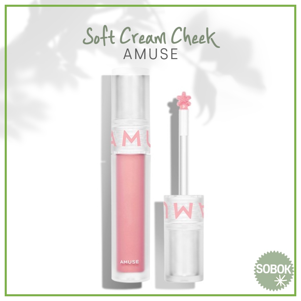 [AMUSE] Soft Cream Cheek 4 สี Liquid Blusher Cream Blusher | Shopee Thailand
