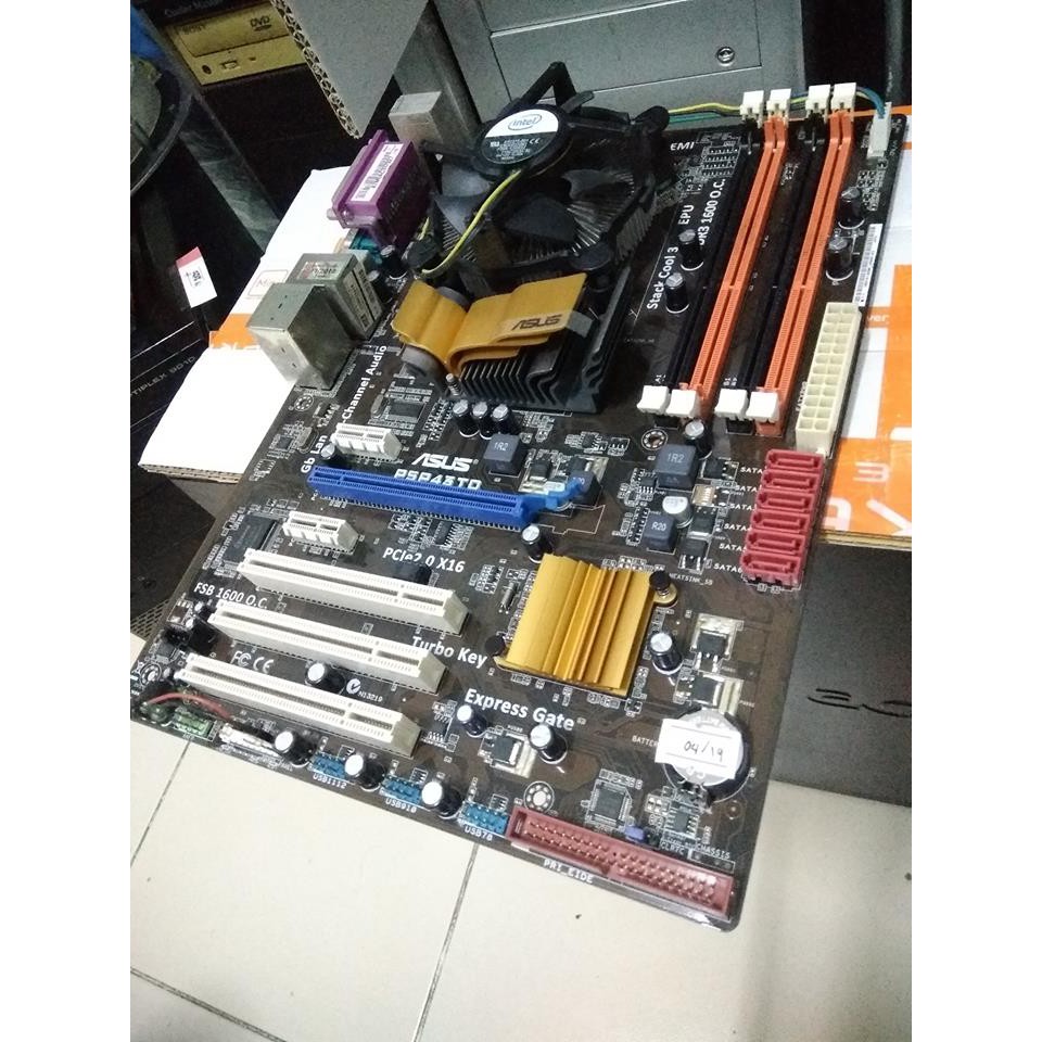 เมนบอร์ด 775 ddr3 p5p43td พร้อม CPU core2 | Shopee Thailand