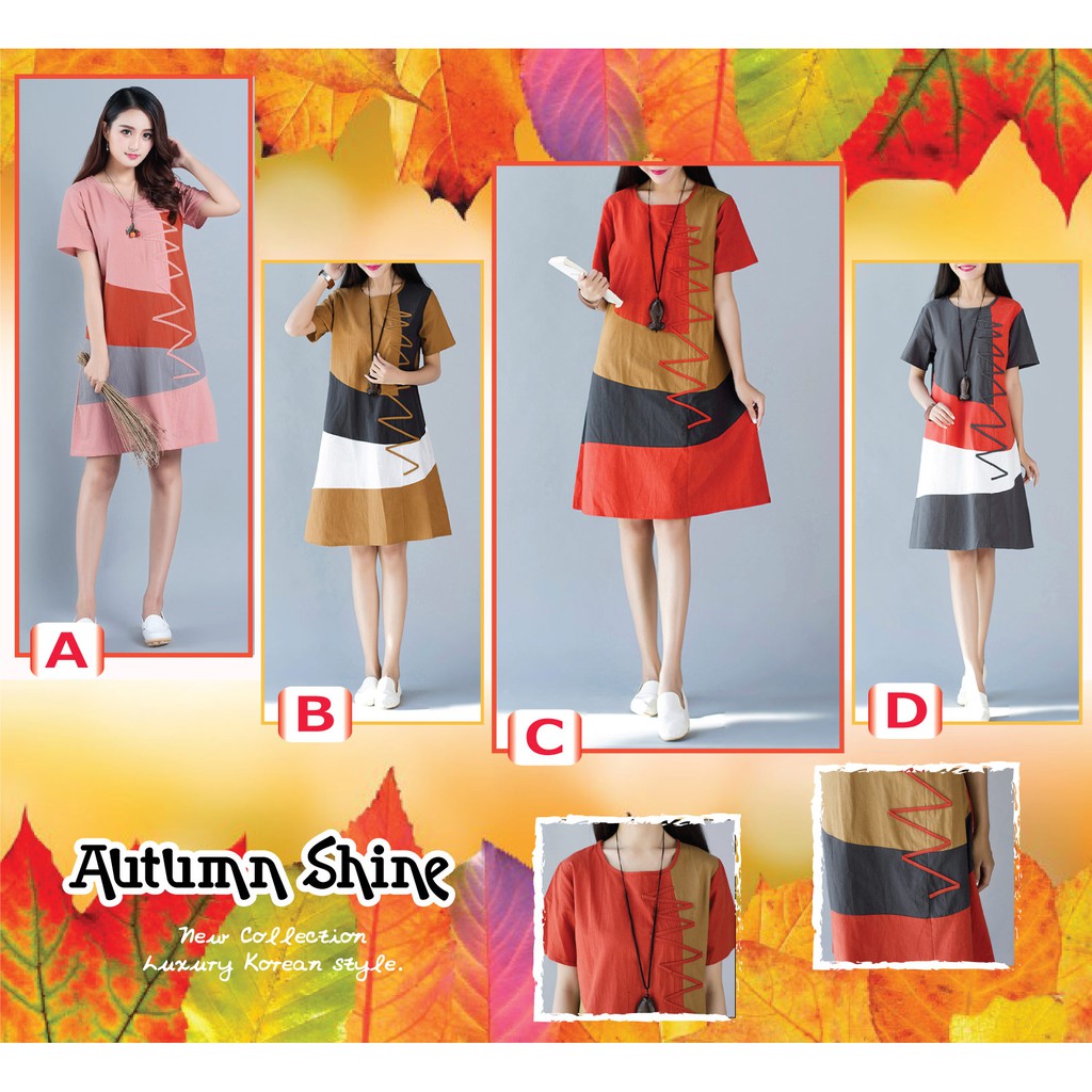 เดรส Autumn Shine สำหรับคุณแม่/พี่สาว | Shopee Thailand