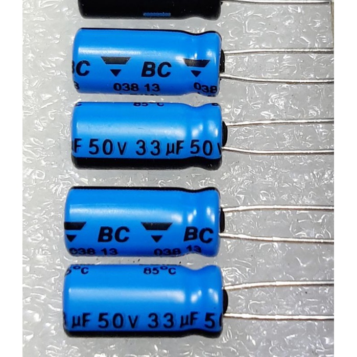 Vishay BC 33uf 50v (ราคา 10 ตัว) capacitor ตัวเก็บประจุ คาปาซิเตอร์ | Shopee Thailand