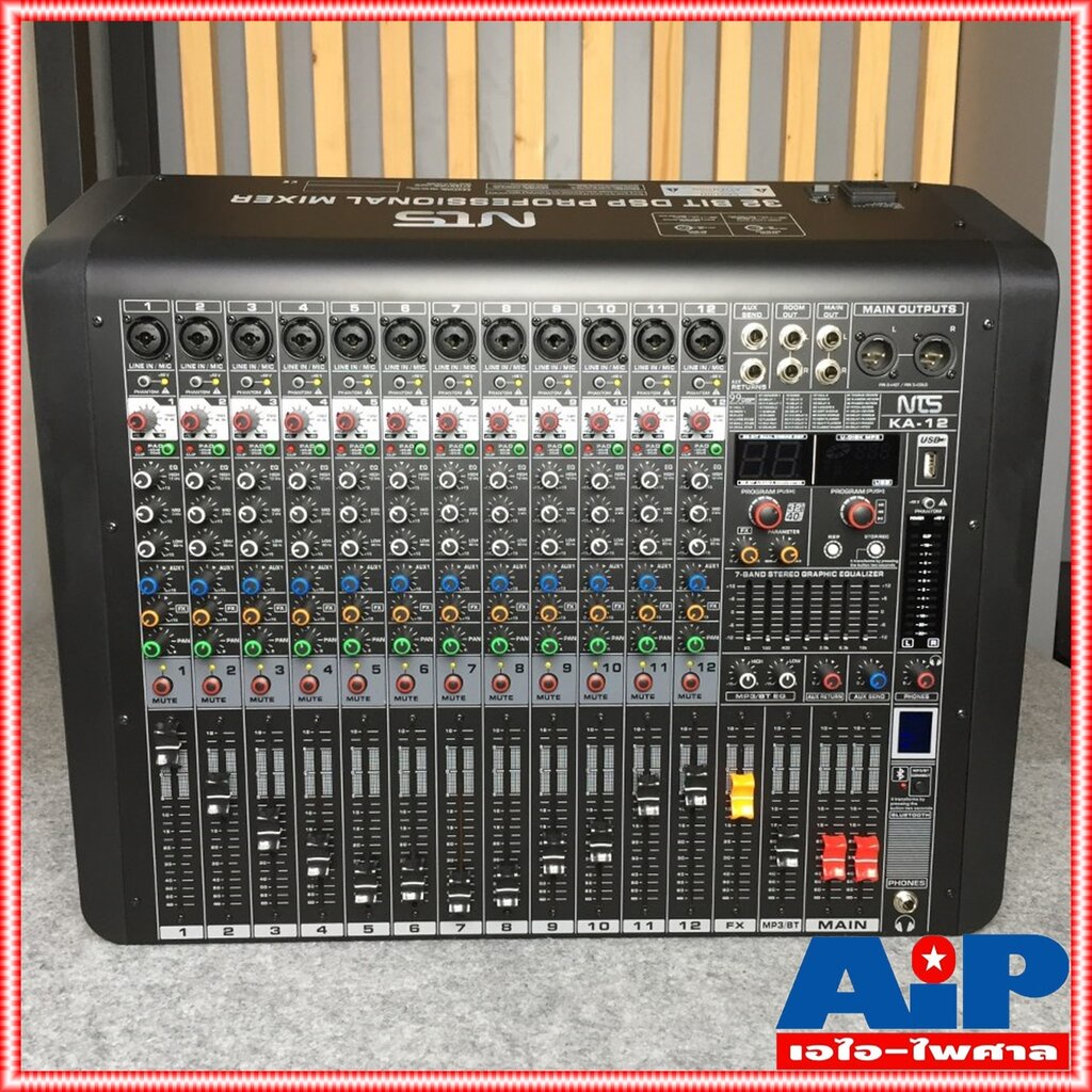 NTS KA12 MIXER+EFX USB+บลูทูส มิกซ์ มิกเซอร์ มิกซ์NTS เครื่องเสียง ...