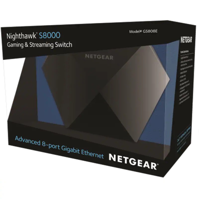 NETGEAR GS808E Nighthawk S8000 Gaming & Streaming Switch | Shopee Thailand