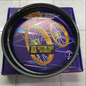 วงล้อ STRONG RIM สีดำ ขนาด 1.40*17 จำนวน 1คู่ | Shopee Thailand