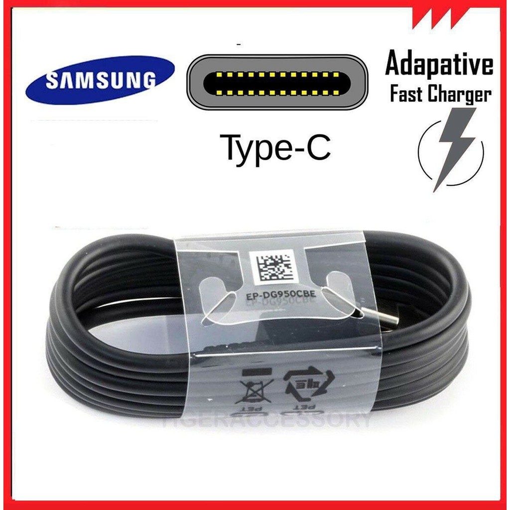 สายชาร์จ TypeC แท้ ชาร์จด่วน ชาร์จเร็ว ใช้สำหรับ samsung รุ่น S8,S9,S10,Note8,A20,A30,A50,A70 ...