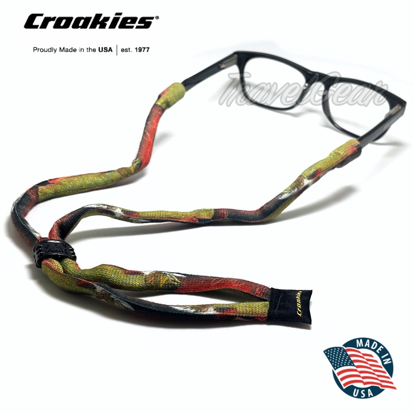 สายคล้องแว่นตา Croakies รุ่น Poly Suiter XL Brook Trout Brick | Shopee ...