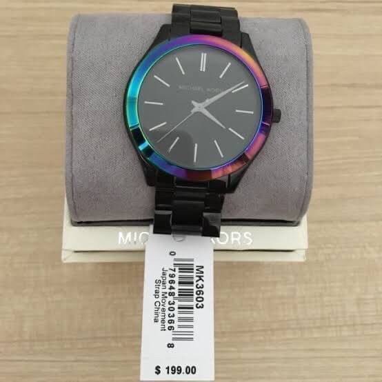 Michale kors แท้ (เครื่องหิ้ว) กันน้ำ ตัวเรือนสายเลส Code:W3D200363 ...