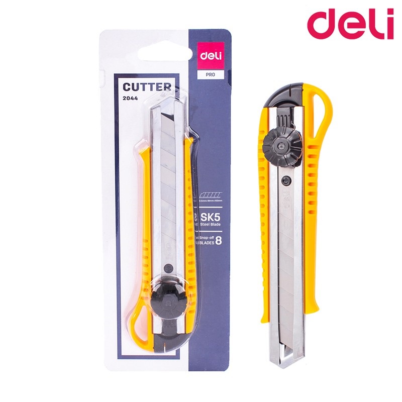 Deli Cutter คัตเตอร์ 18 มม. No.2044 | Shopee Thailand