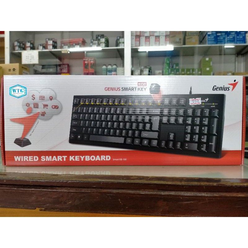 คีย์บอร์ด ดำ Genius KB-100 | Shopee Thailand