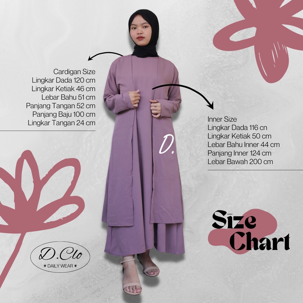 One set เสื้อผ้าผู้หญิง/ ชุดสตรีร่วมสมัย Iner Dress 2in One Material ...