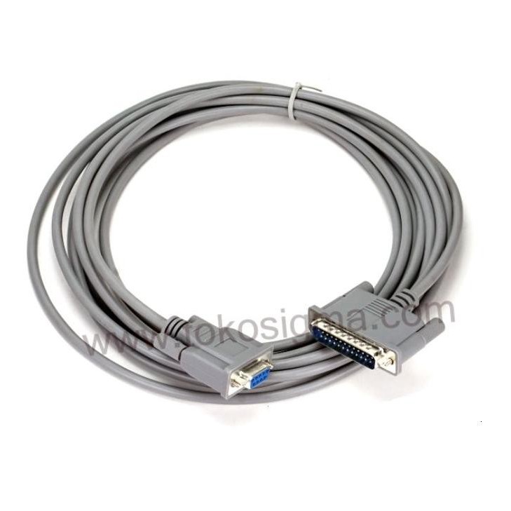 Epson dot Matrix cable TMU Printer Serial cable 5 เมตร 5M DB-9 RS-232 RS232 D9 Female to D25 ...