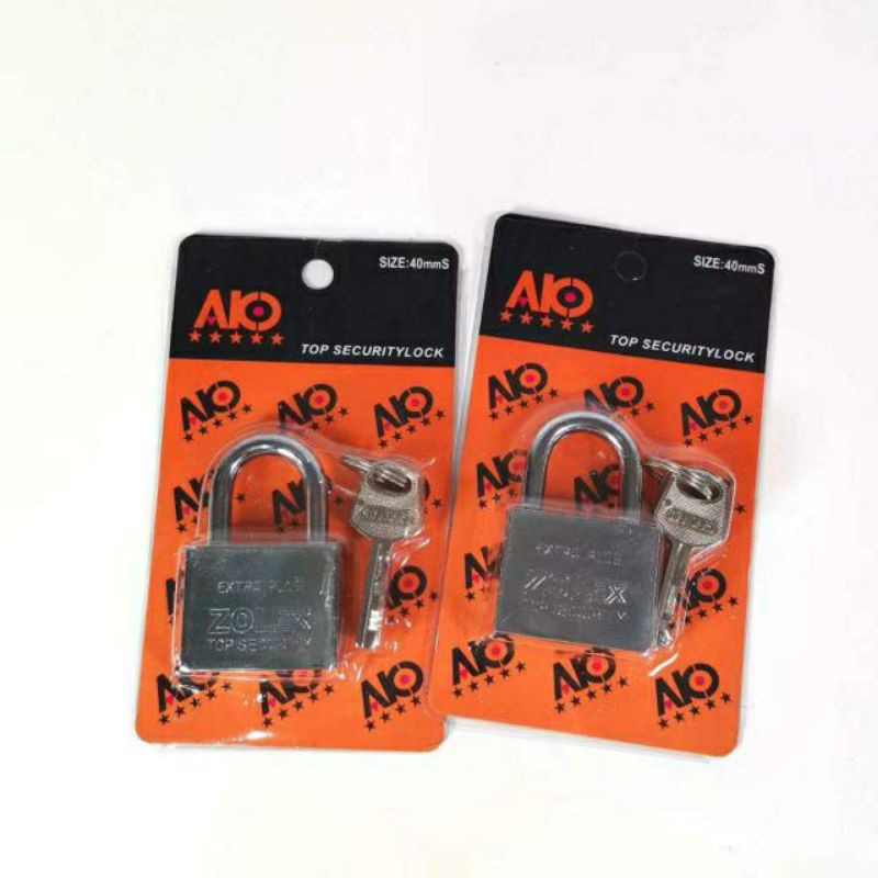 AIO Key lock กุญแจล็อคอเนกประสงค์สแตนเลส ไซด์ 40mm | Shopee Thailand