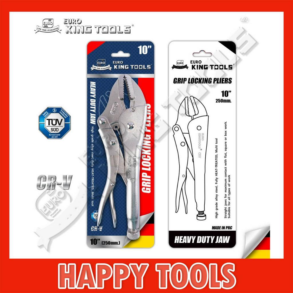EURO KING TOOLS คีมล็อค คีมล็อคปากตรง 10 นิ้ว | Shopee Thailand