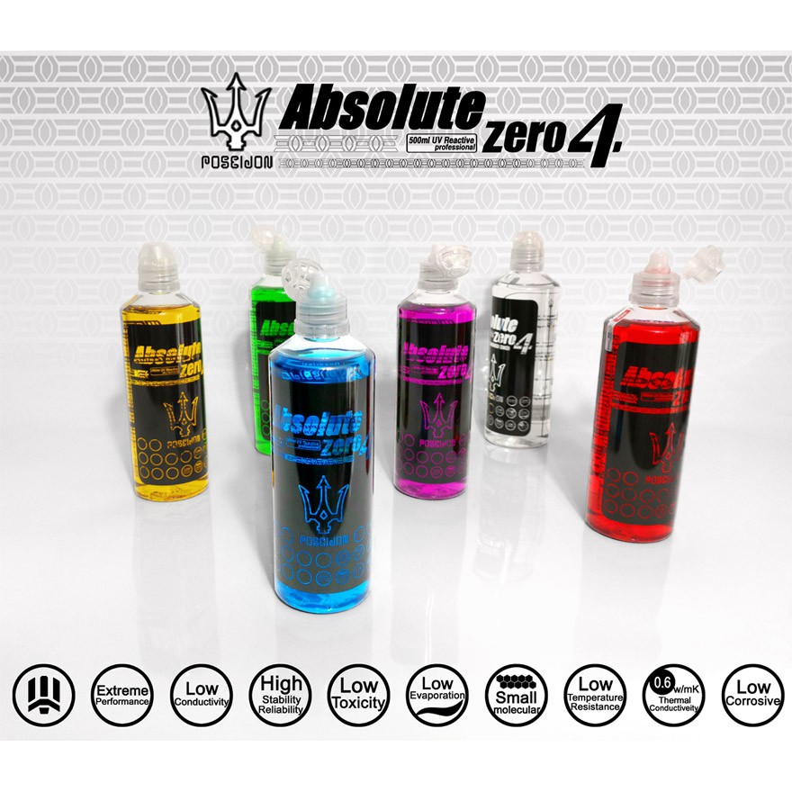 น้ำหล่อเย็นคอมพิวเตอร์ น้ำหม้อน้ำ POSIEDON Nano fluid Absolute zero 4 โทนใส | Shopee Thailand