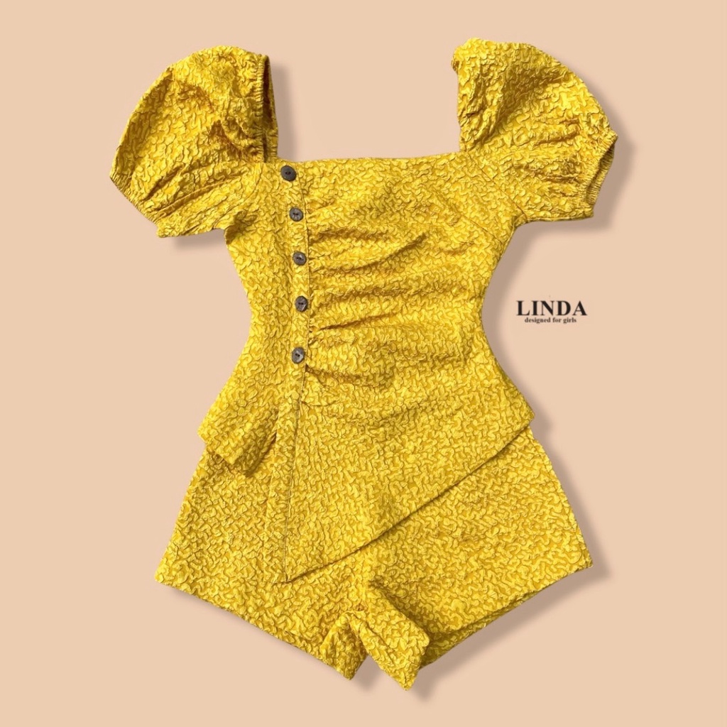 ถูกที่สุด งานป้าย Linda ชุดเซ็ท เดรส ชุดเข้าเซท เดรสงานป้าย เซตจั้มสูท Linda Brand set เสื้อ ...