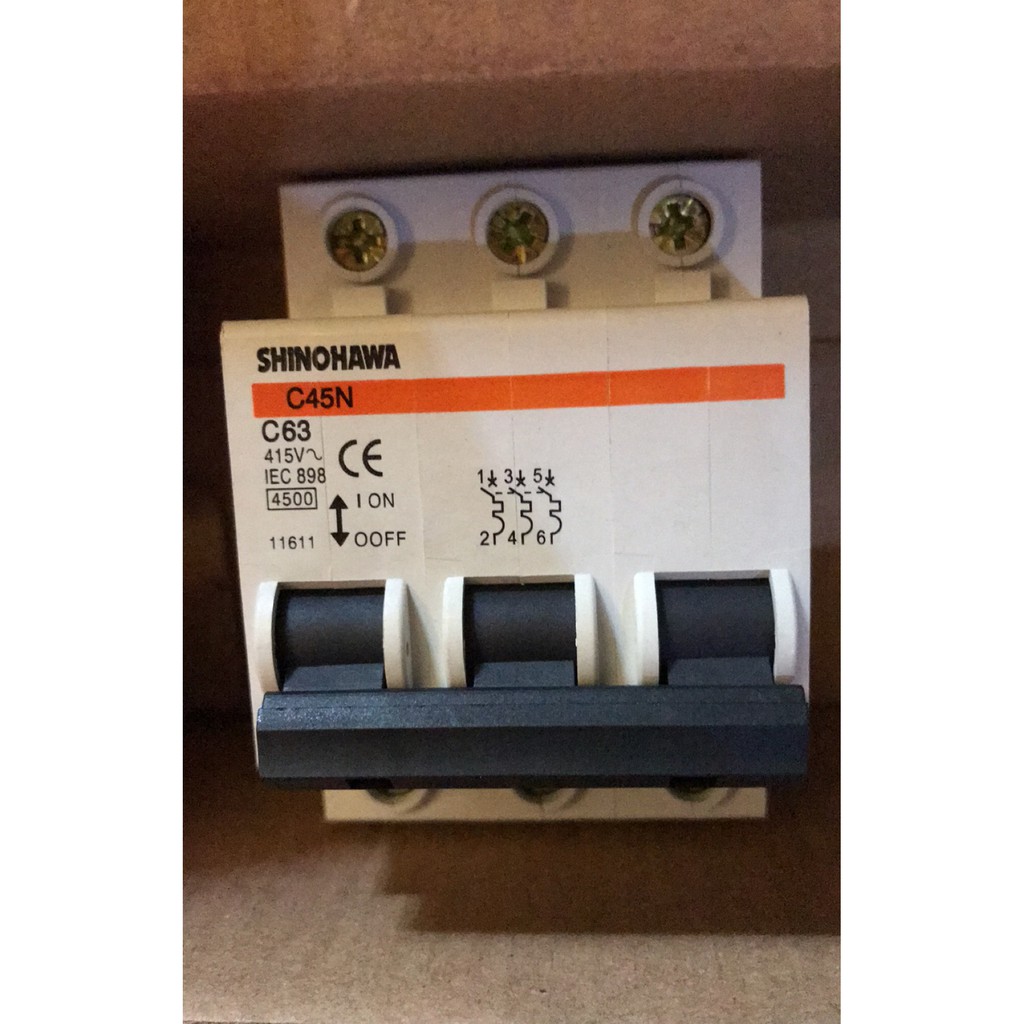 ลูกเซอร์กิตเบรกเกอร์ C45N 3P 63A "Shinohawa" | Shopee Thailand