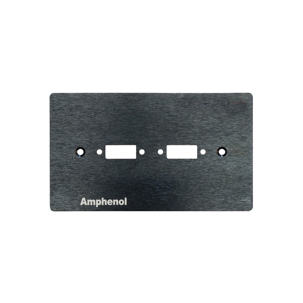 AMPHENOL AMW-HDMI-002PB Aluminium Outlet Plate Black Colour | Shopee ...