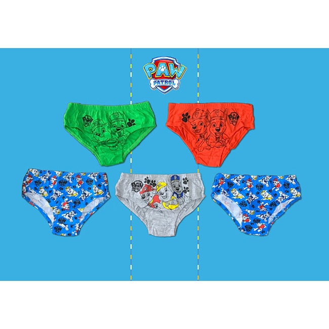 [3-4Y] Paw Patrol Briefs 5 In Pack เซตกางเกงใน 5 ตัว | Shopee Thailand