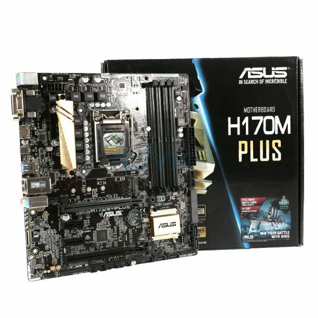 MAINBOARD (เมนบอร์ด) Asus H170M Plus 1151 พร้อมฝาหลัง | Shopee Thailand
