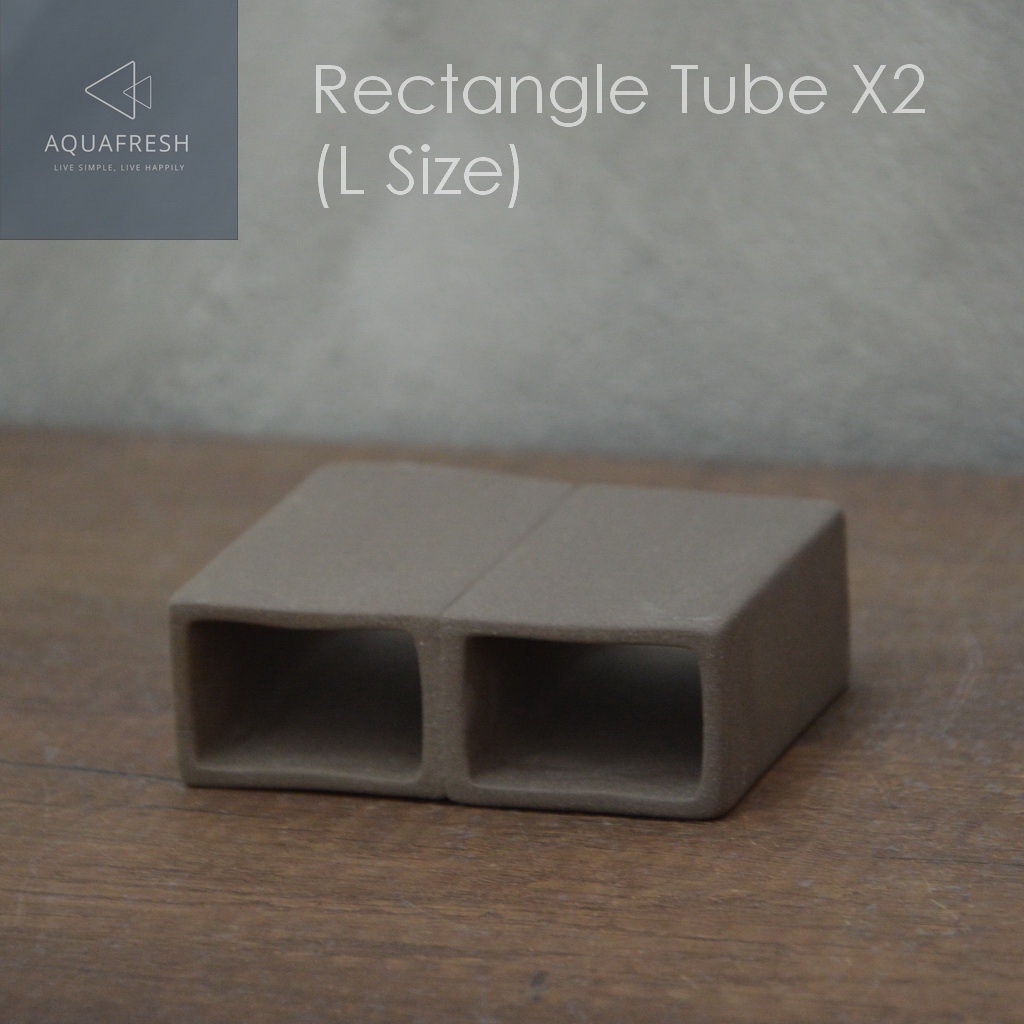 Rectangle Tube X2 (L Size) / Twin rectangle tubes ท่อเซรามิค ...