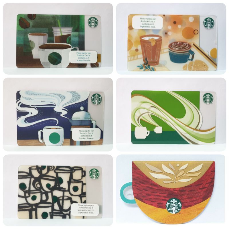 Starbucks card Coffee Cup collection บัตรสตาร์บัค บัตรเปล่า ไม่ขูดพิน ...