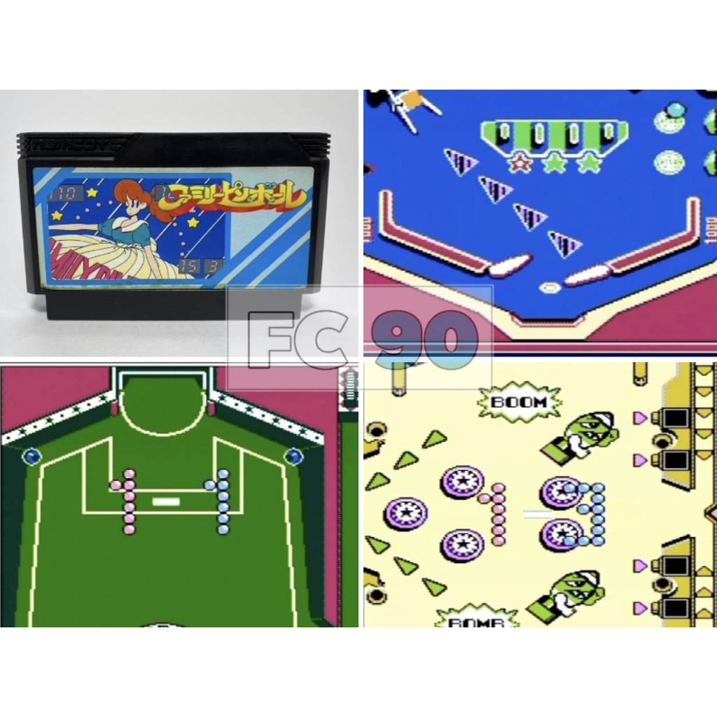 ตลับเกมพินบอล Family Pinball [FC] ตลับแท้มือสองญี่ปุ่น ไม่มีกล่อง ...