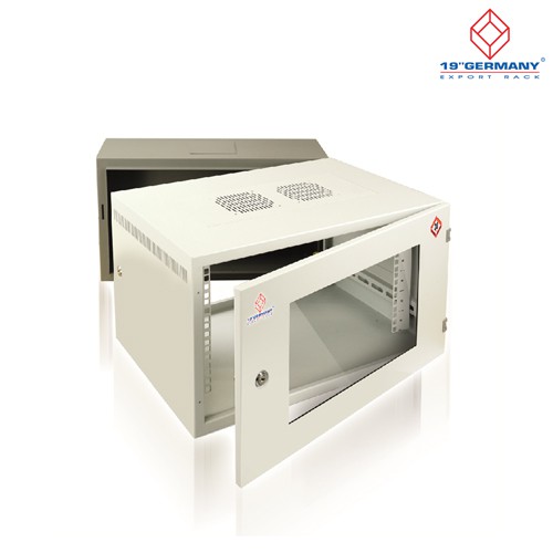 19” GERMAN WALL RACK G1-60506 6U, ลึก 50 cm. galvanize steel 60 x 50 x ...