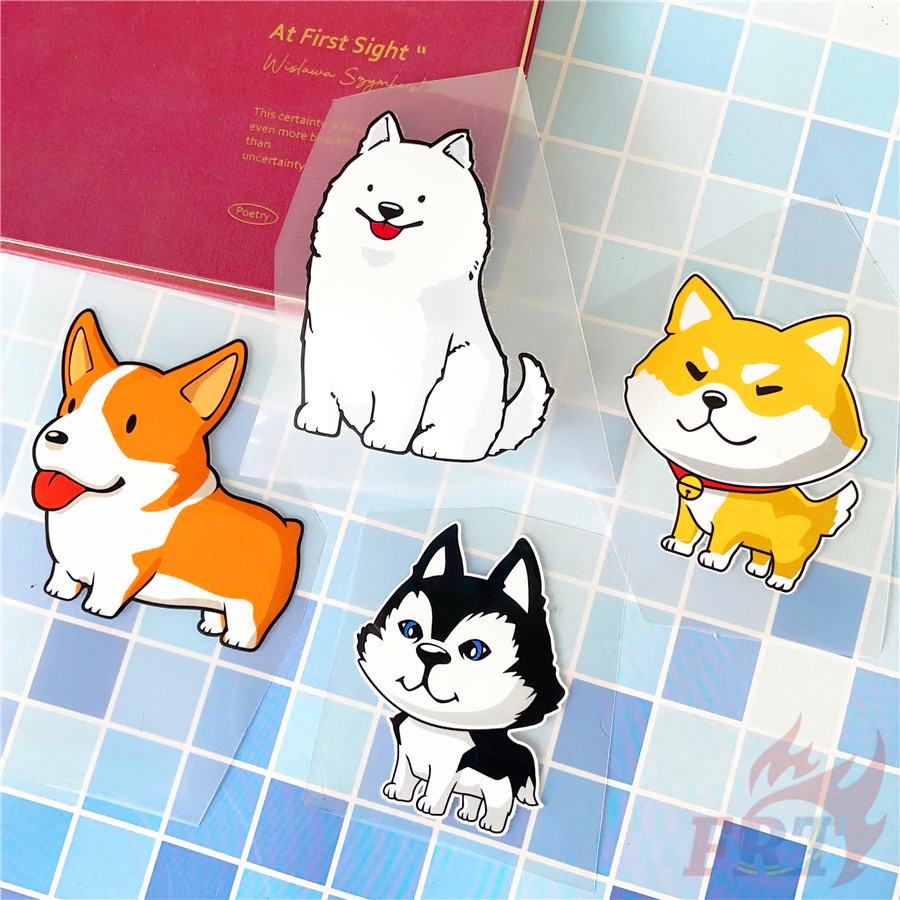 Akita/husky/corgi/samoyed Heat Transfer สติ ๊ กเกอร ์ ไวนิล Patch 1 ชิ ...