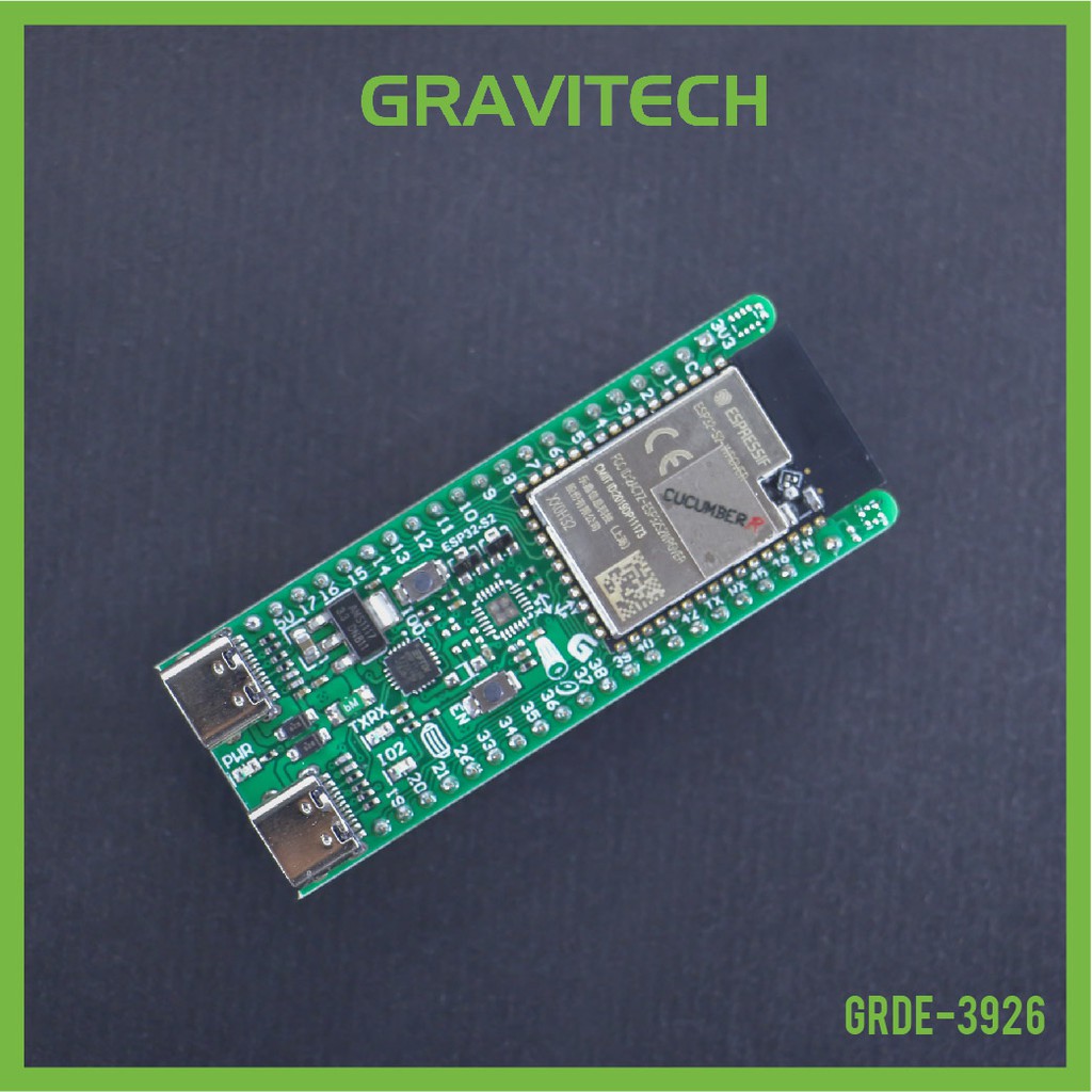 [Gravitechthai]Cucumber R Gravitech ESP32-S2 WiFi Dev Board | Shopee Thailand