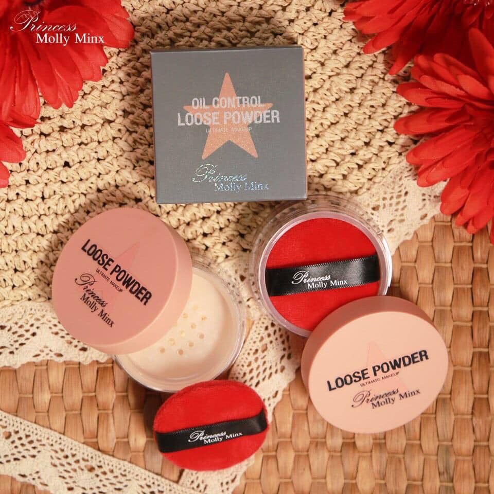 Molly Minx Oil Control LOOSE POWDER Untimate Makeup แป้งฝุ่นโปร่งแสง ...