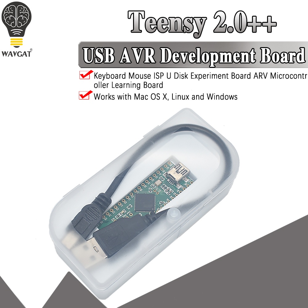 Teensy 2.0 USB AVR Development Board ISP U Disk Keyboard Mouse Experimental Board AT90USB1286 ...