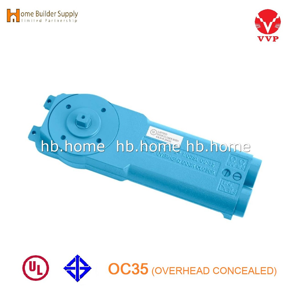 VVP โช้คบนฝังใน/ซ่อนในวงกบ รุ่นOC35 วีวีพี VVP Overhead Concealed (บานอลู,บานไม้) | Shopee Thailand