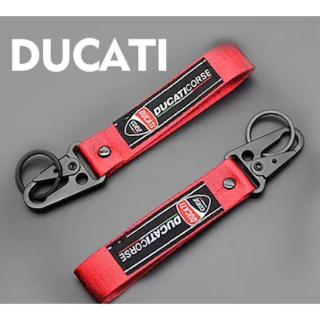 ราคาต่อ 1 เส้น พวงกุญแจ ดูคาติ สีแดง ผ้า มอเตอร์ไซค์ red Ducati ...
