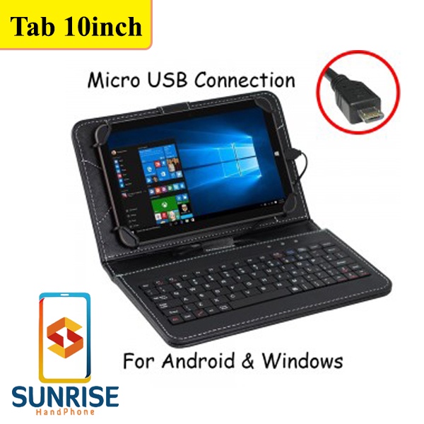 เคสคีย์บอร์ดสากล Micro USB Android Windows แท็บเล็ต 10 นิ้ว | Shopee Thailand