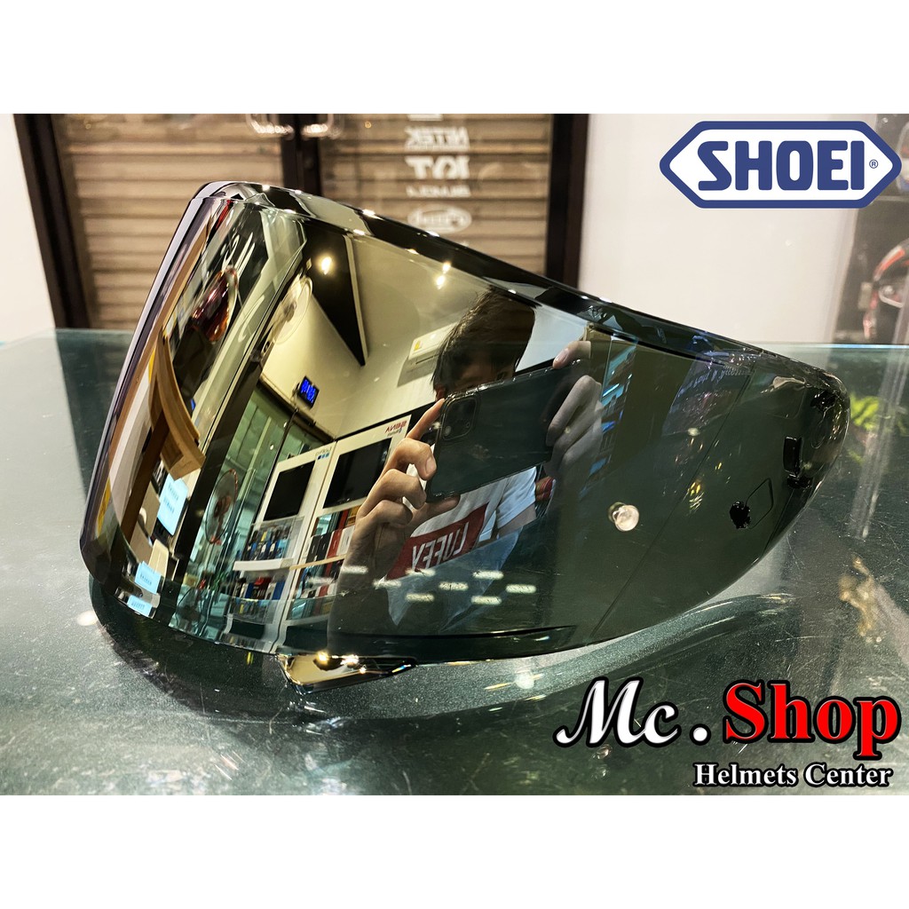 SHIELD SHOEI Z7 AND X-SPIRIT III AND X-14 IRUMINUM GOLD แบบไม่มีหมุดของ ...