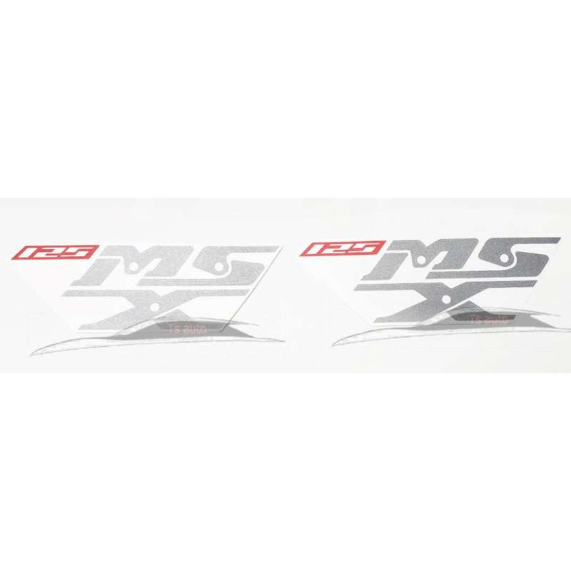 Sticker MSX ข้าง ซ้าย - ขวา สติ๊กเกอร์ MSX สีเทา Honda สติ๊กเกอร์ เอ็ม ...