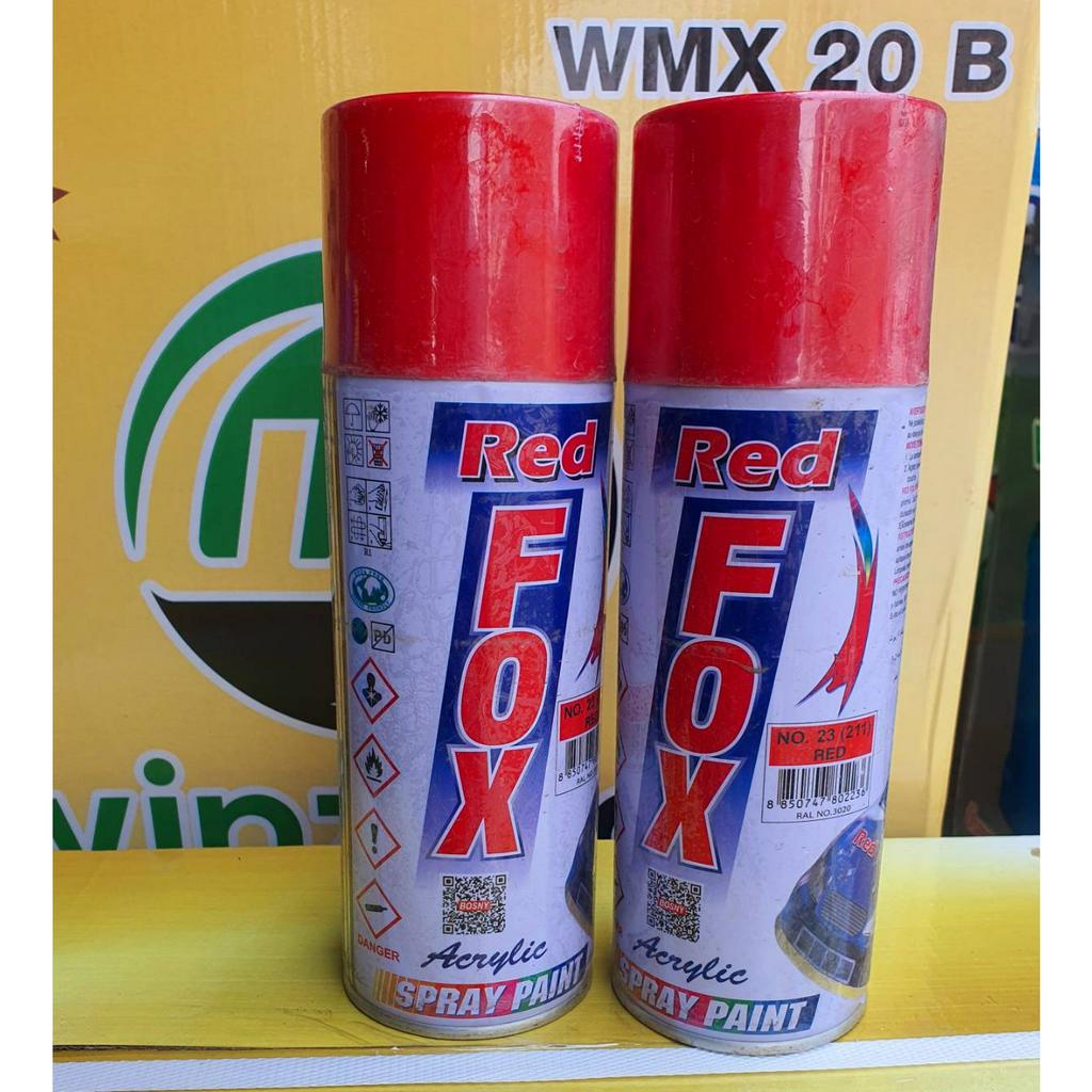 [ยกโหล] สีสเปรย์ Red Fox ยกลัง สเปรย์ยกลัง สีสเปรย์ RedFox สีมาตรฐาน - 12 กระป๋อง สีสเปรย์ ...