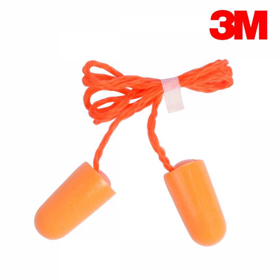 Ear Plugs 3M รุ่น 1110 มีสาย แพ็ค 1 คู่ กันเสียงดัง โฟมอุดหู โฟมลดเสียง ...