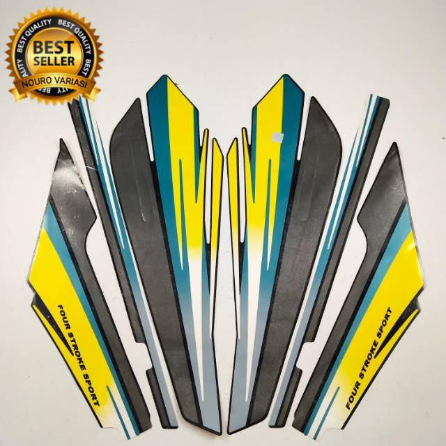 Hitam 1994 honda gl pro สะดุด ดํา เหลือง ดํา เงิน สติ๊กเกอร์รายการ ...