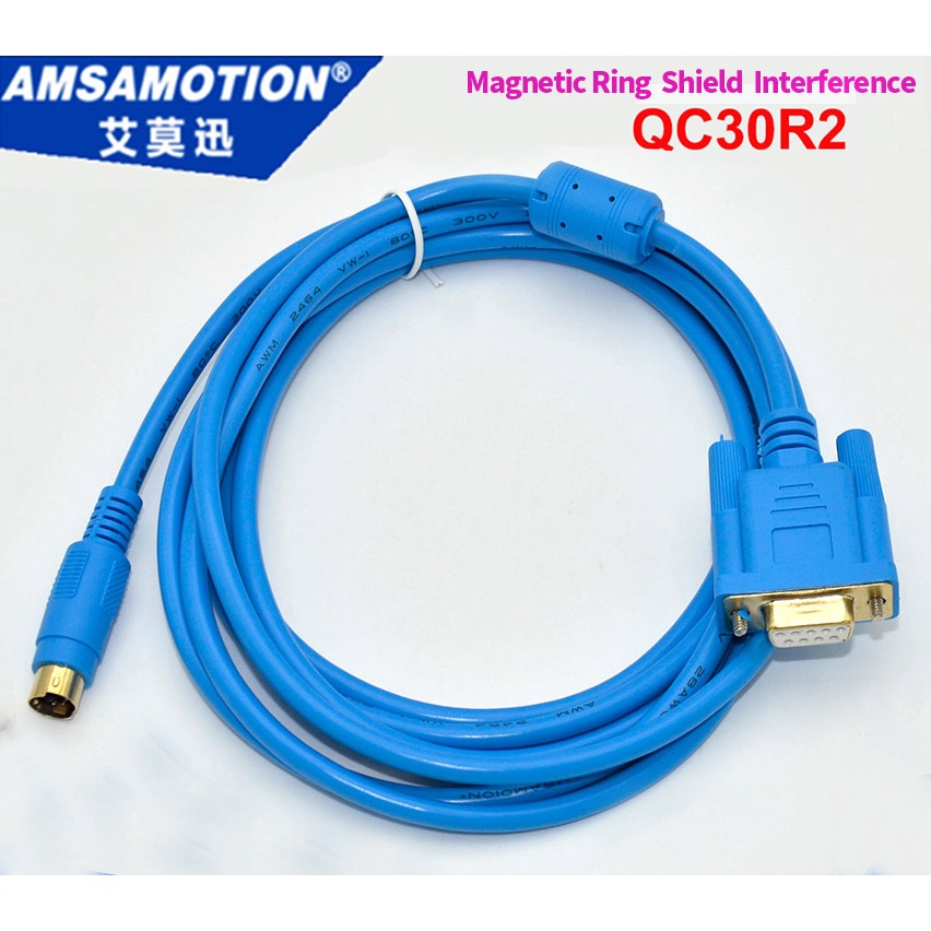 Yy สายเคเบิล Serial QC30R2 สําหรับ Mitsubishi Q Series PLC DB9 9pin ตัว ...